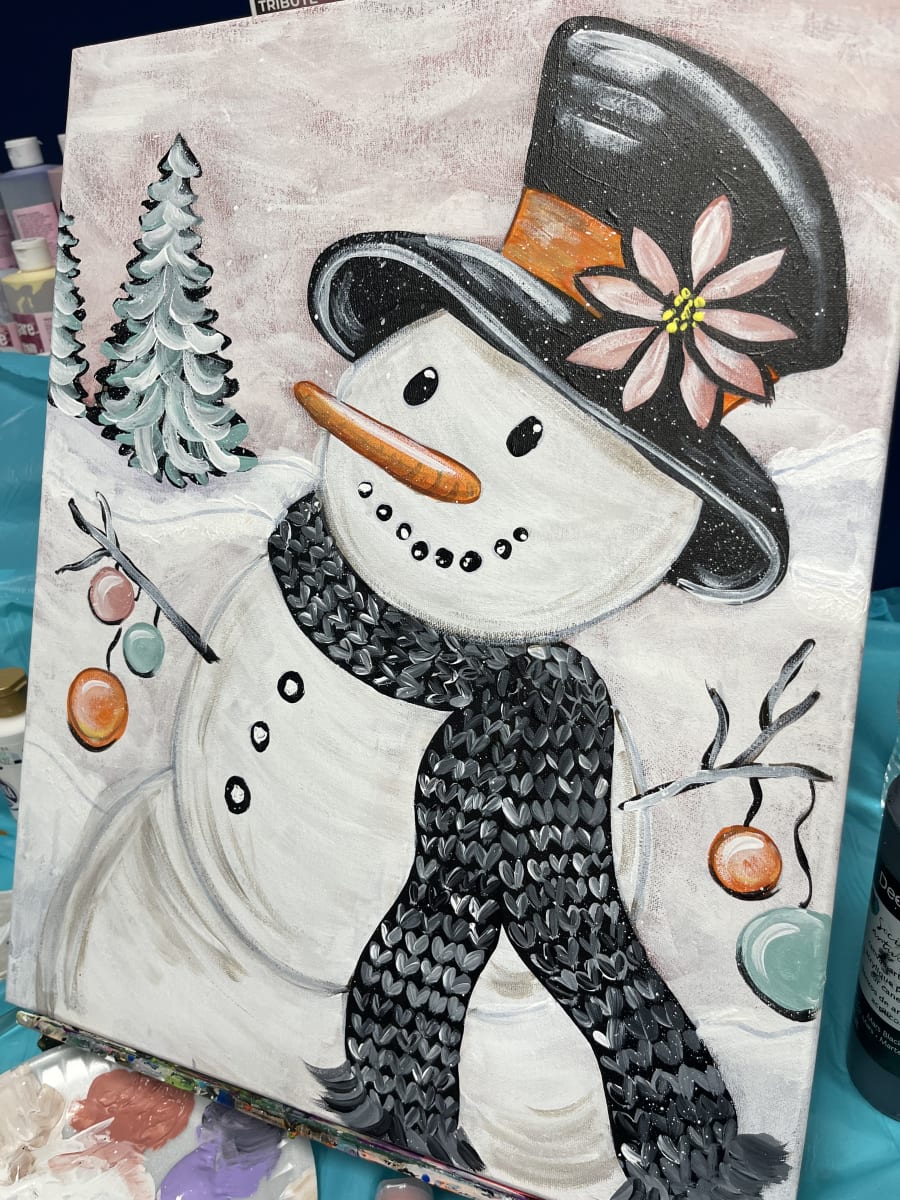 Special Event: Merry Snowman Canvas Painting