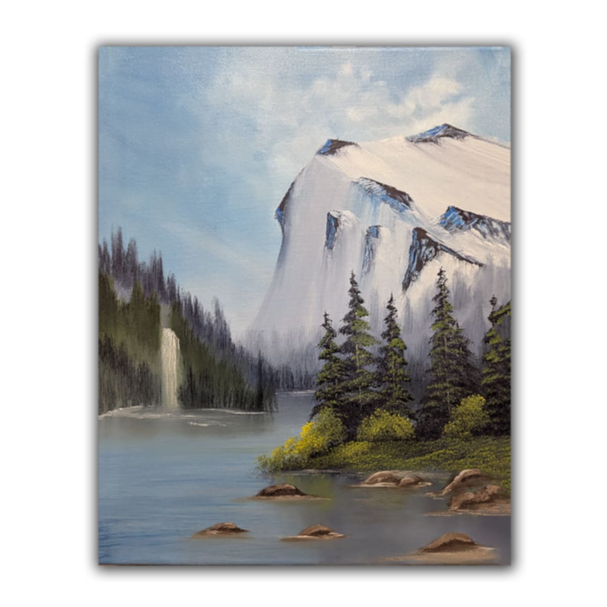 Glacier Lake - Paint Like Bob Ross