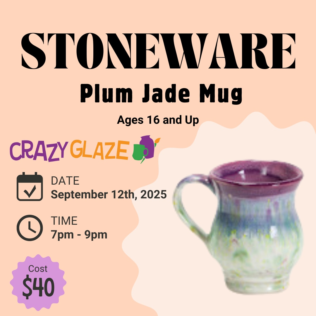 Stoneware Plum Jade Mug (16+)