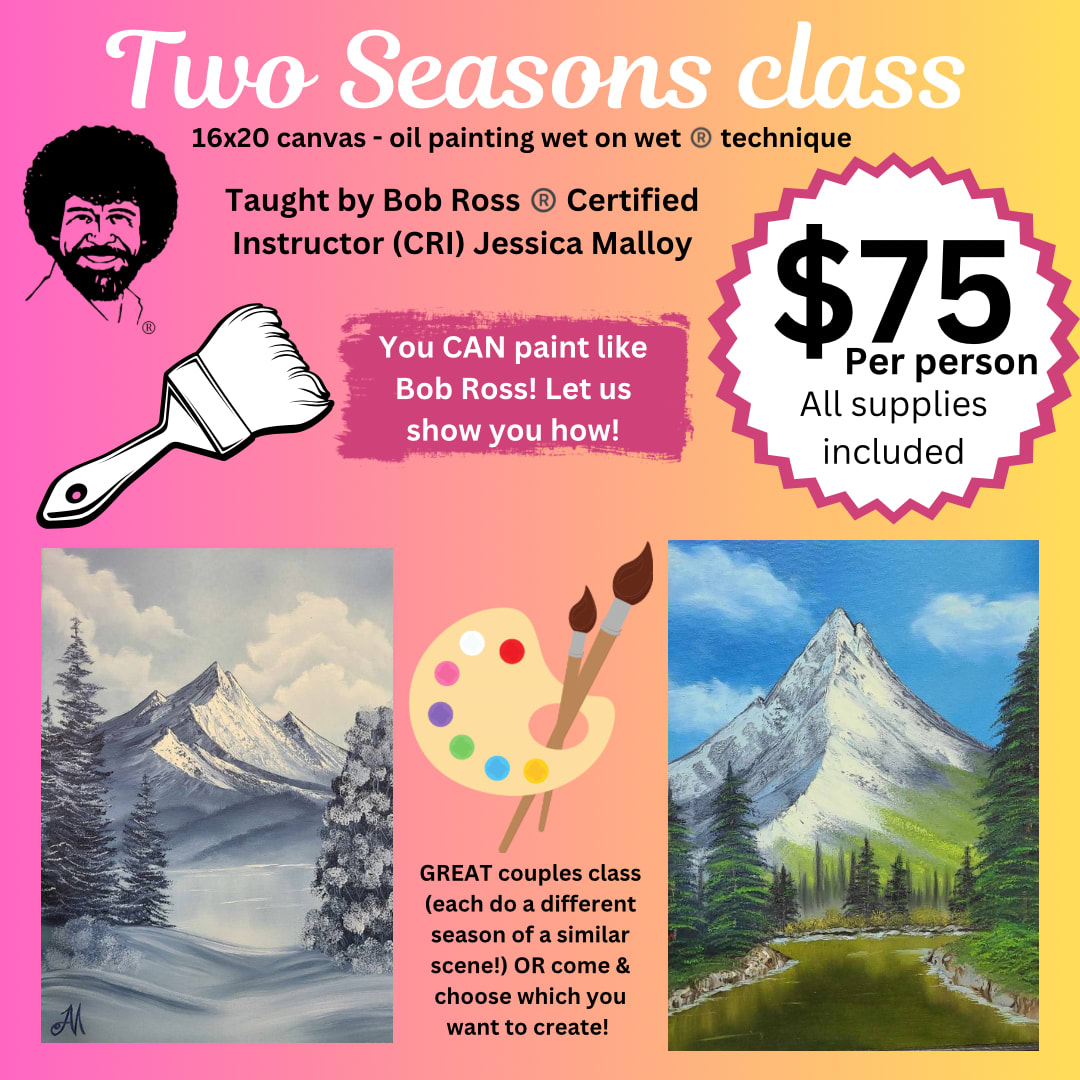 Two Seasons - Bob Ross wet on wet by Certified Instructor (CRI)