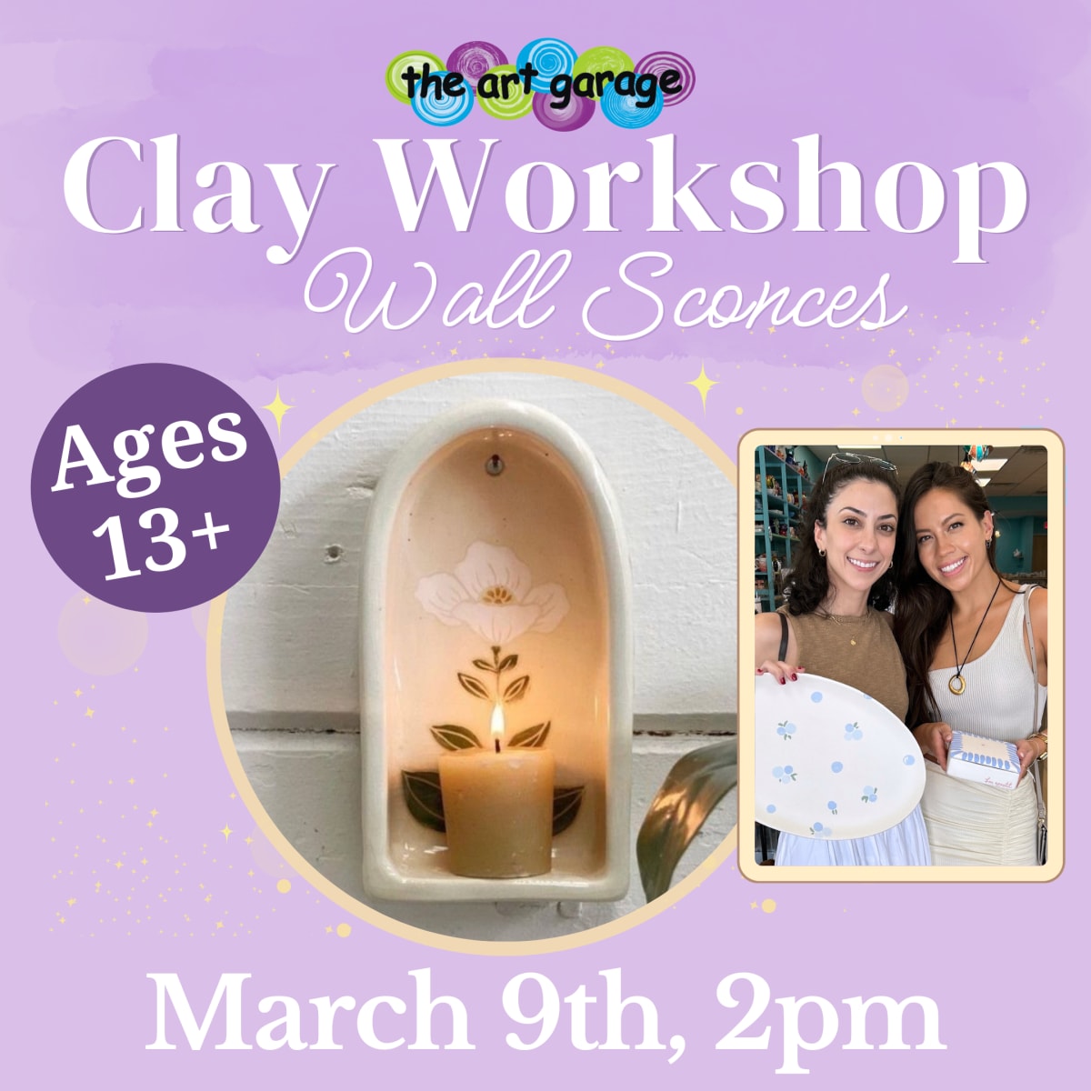 Clay Wall Sconce Workshop