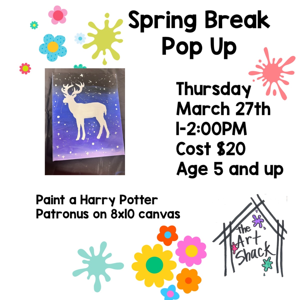 Spring Break Pop Up - Paint Harry Potter Patronus