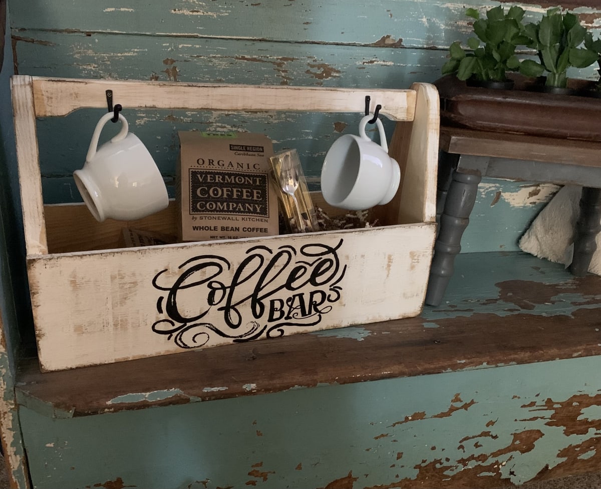 Hot Cocoa or Coffee Bar Wooden Caddy Workshop