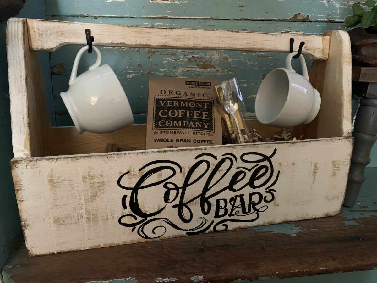 Hot Cocoa or Coffee Bar Wooden Caddy Workshop