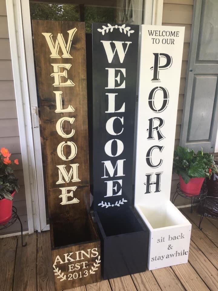 Porch Planter Boxes Wood Sign Class