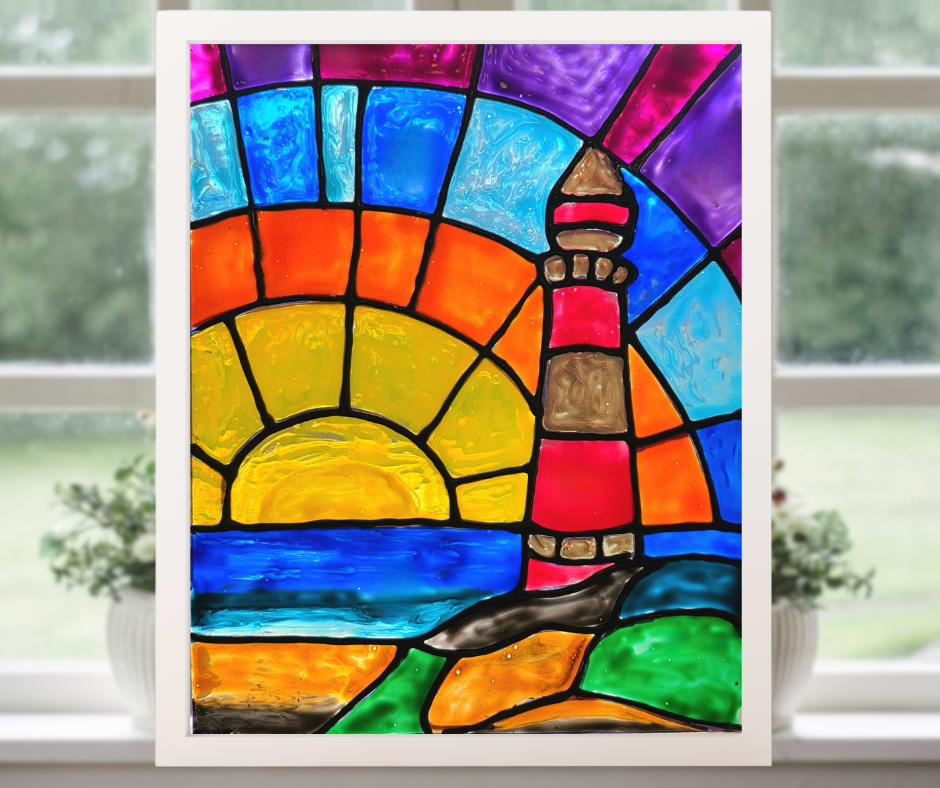 Stained Glass Crafting Party at Art Bend