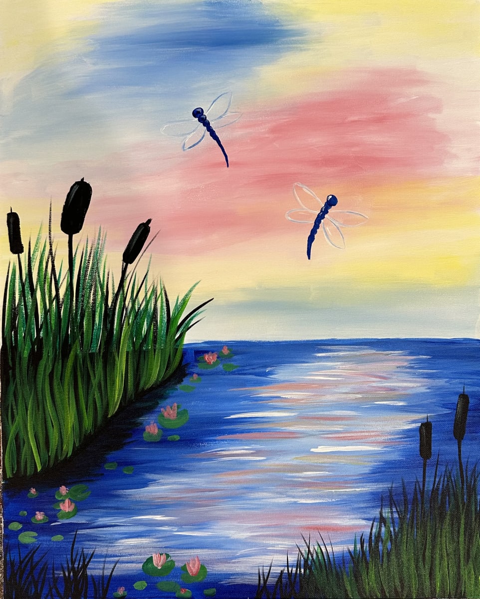 Spring Dragonfly - Paint & Sip Class