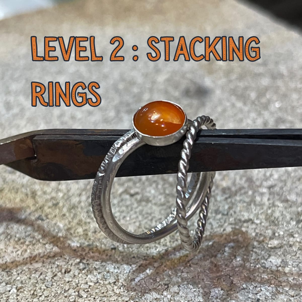 Level 2 Silver Stacking Rings