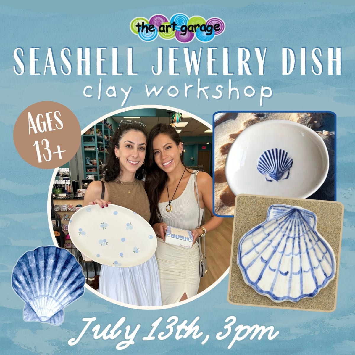 Seashell Dish Clay Workshop