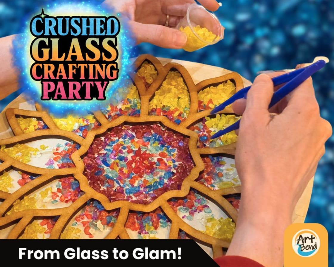 Crushed Glass Crafting Party - Middleville