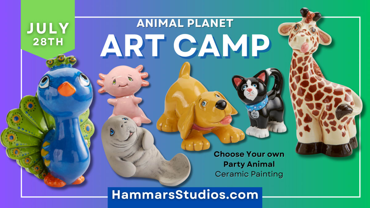 Axolotl Adventure! Summer Art Camp: Animal Planet! 9-12pm Mon Jul 28th
