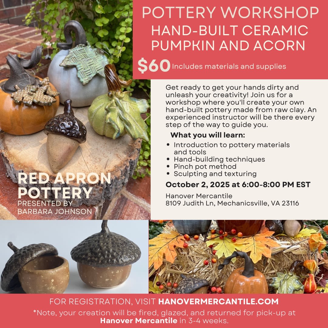 Fall Ceramics Workshop