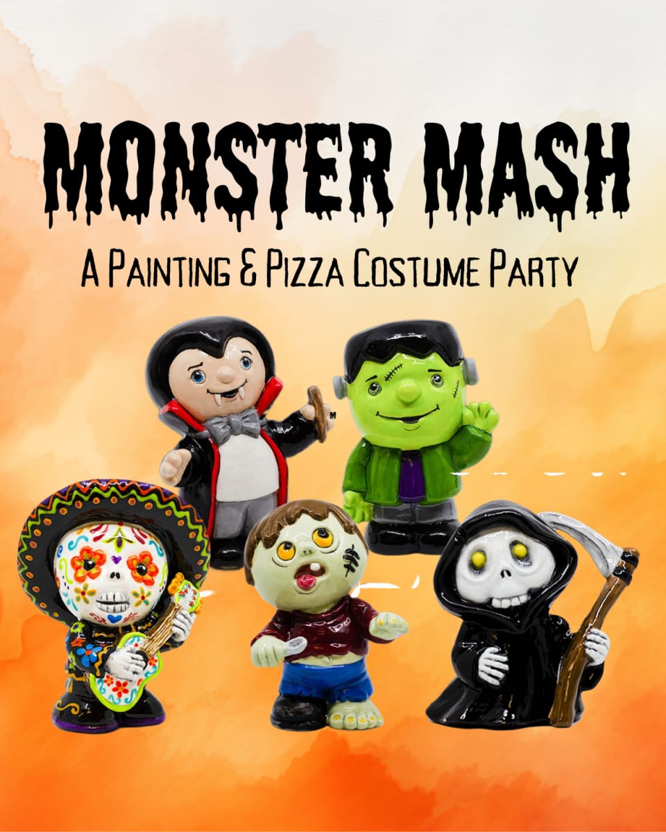 MONSTER MASH Halloween Costume Paint & Pizza Party