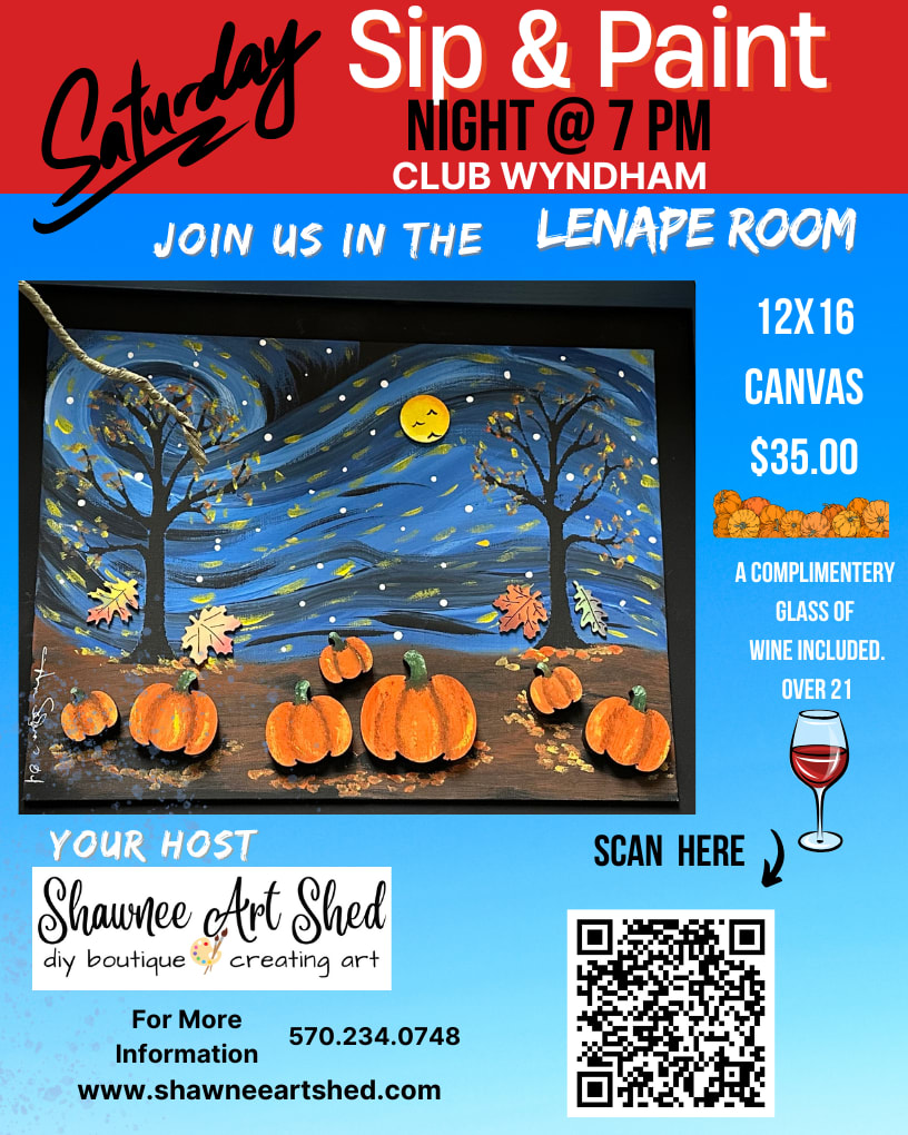 Club Wyndham Shawnee ~Sip & Paint Saturday Night