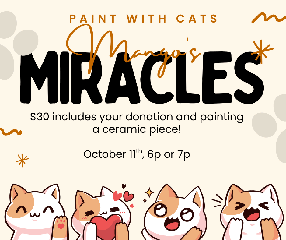 Paint with Cats at Mango's Miracles
