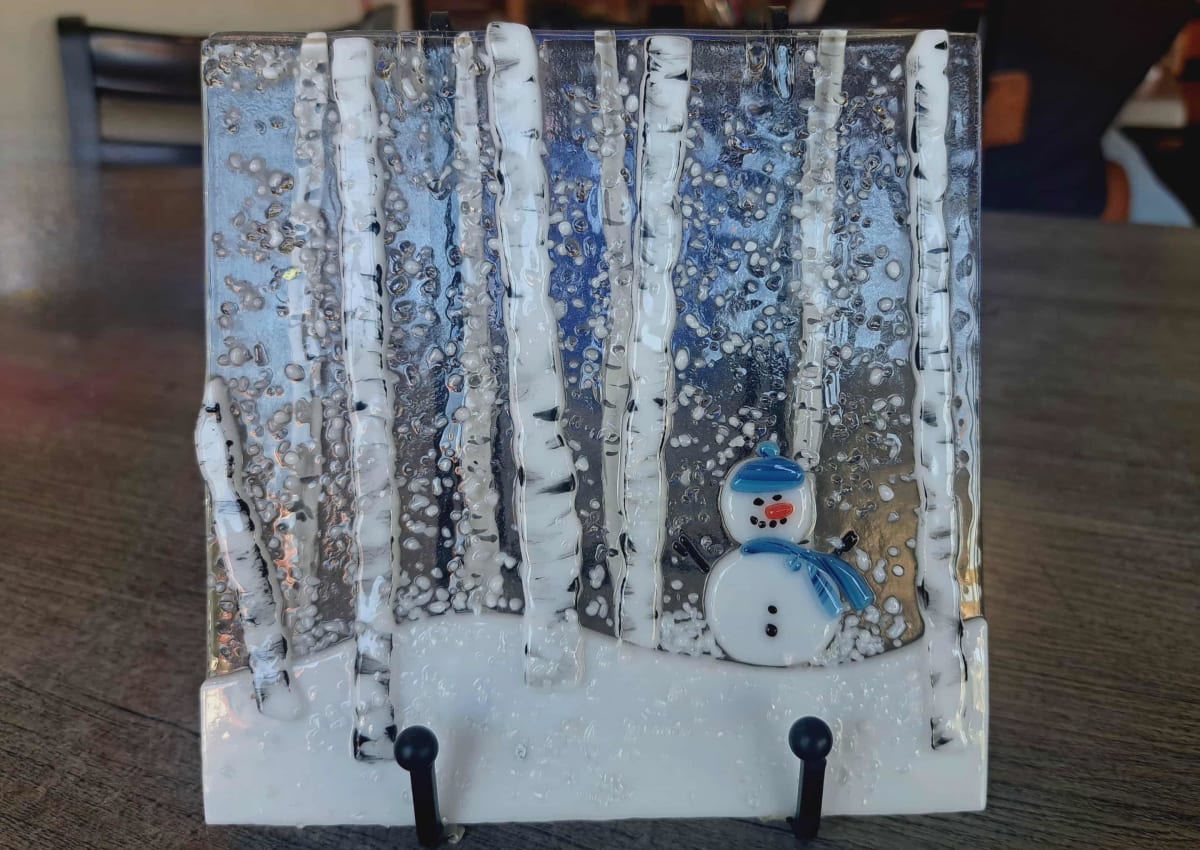 Winter Birch Fused Glass Age 14+