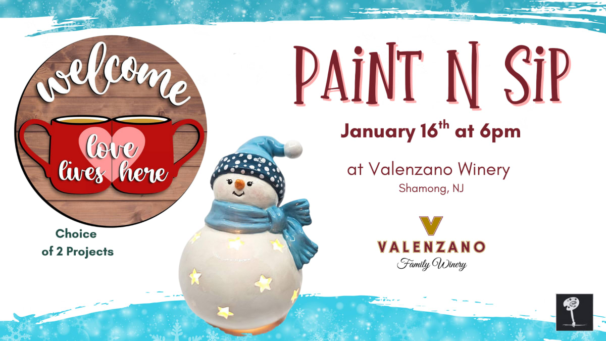 Paint N Sip at Valenzano Winery - January 16th