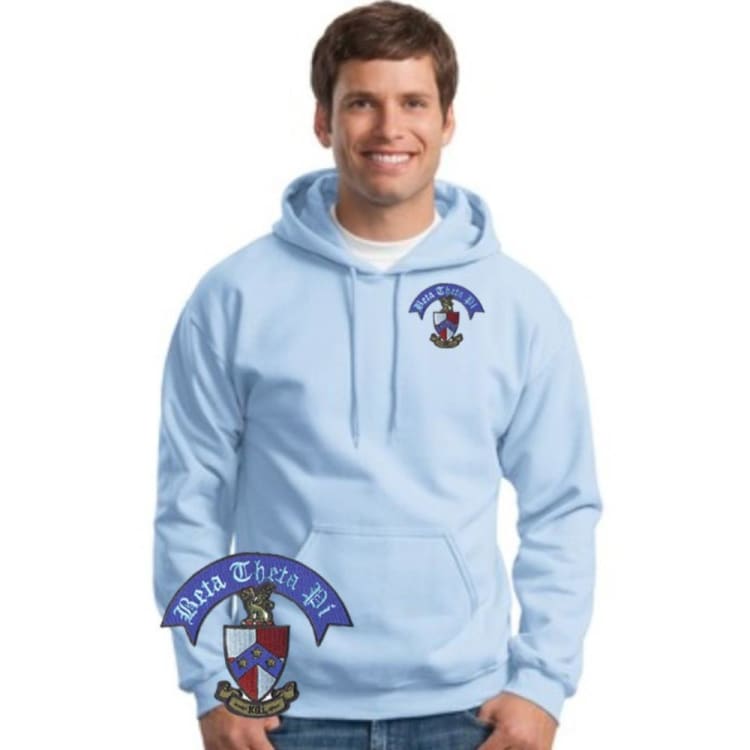 Beta Theta Pi Patch Crest Hooded Sweatshirt