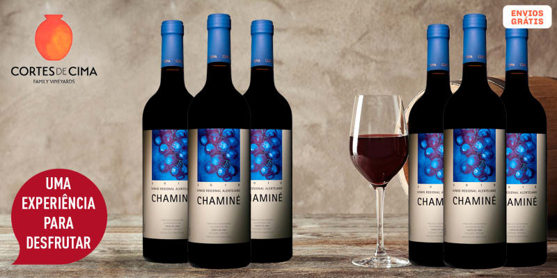 6 Garrafas de Vinho Chaminé Tinto 2018 | Entrega Grátis em Casa - Odisseias