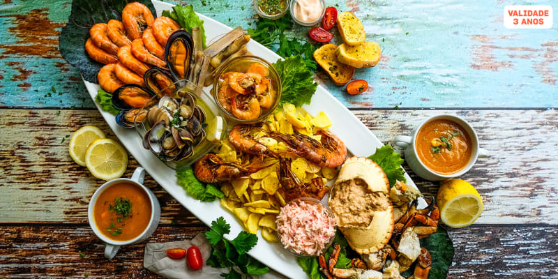 Mariscada com Tudo Incluído para Dois | Restaurante Alcazar - Viana do ...
