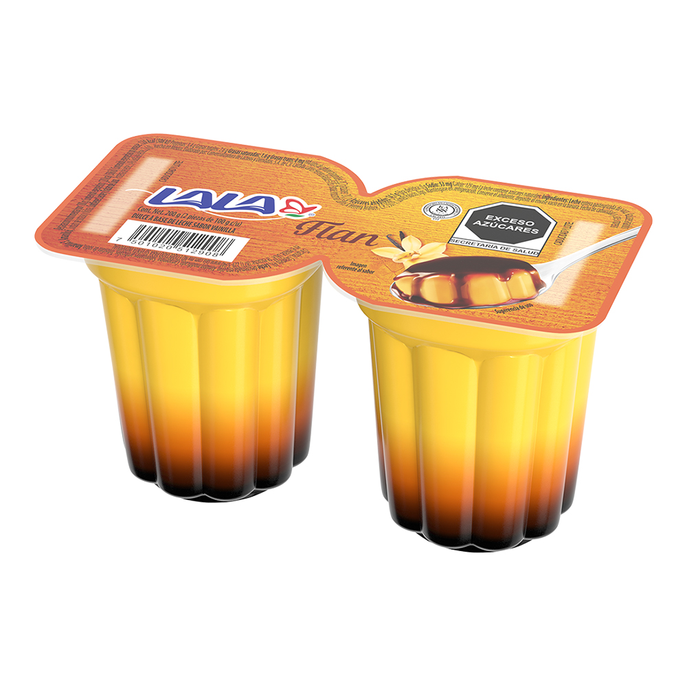 Flan Lala Vainilla Paquete 100 g x 2