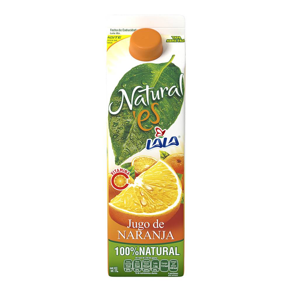 Jugo Natural Es Lala Naranja 1 L