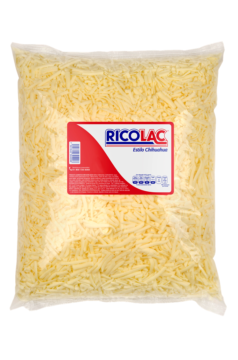 Queso Rallado Chihuahua Ricolac A Granel Kilo