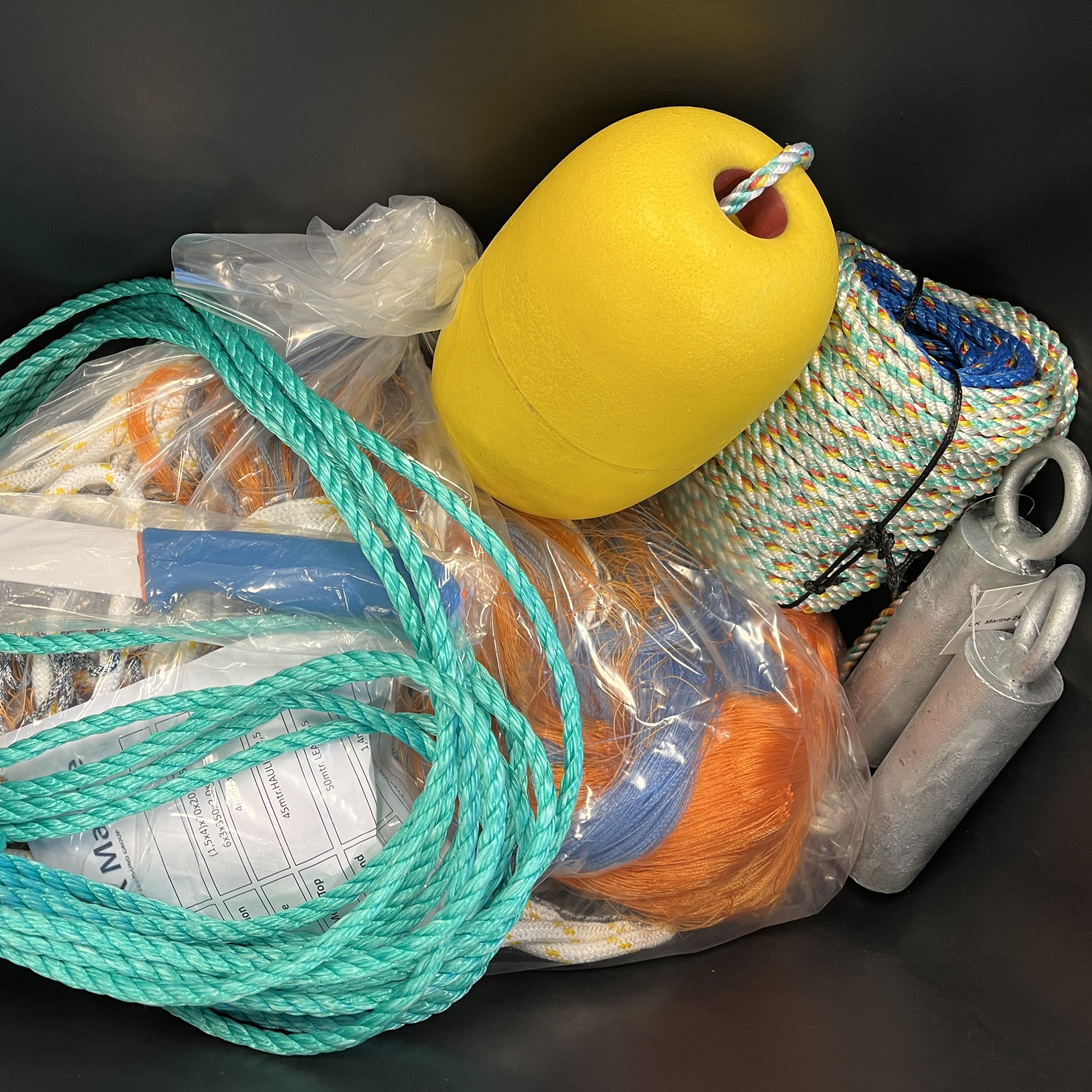 Fiskeutstyr: Lodd, agn/pellets, fluktåpninger m.m.