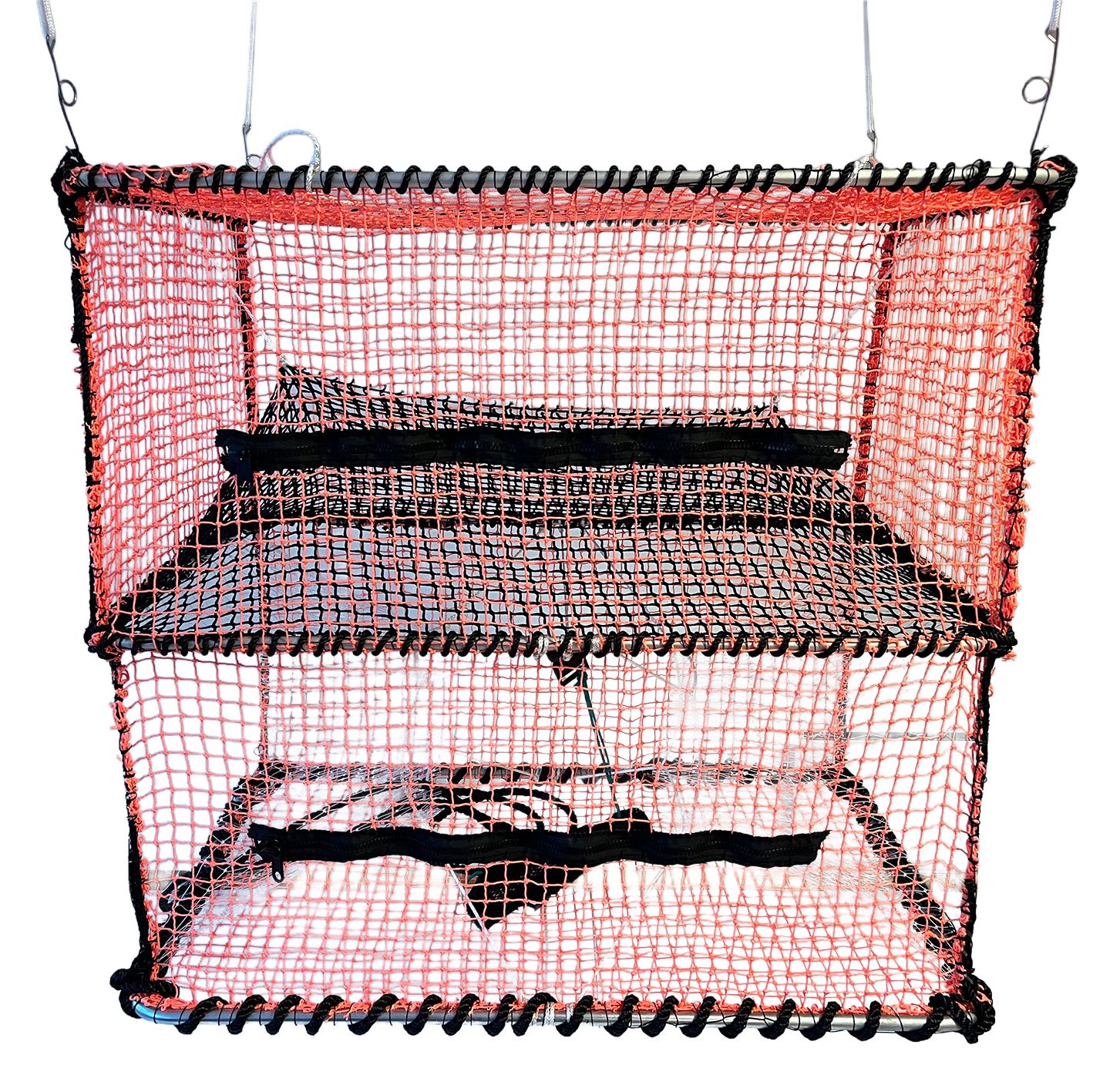 Fisketeine medium oransje med aluminiumsrammer | OK Marine