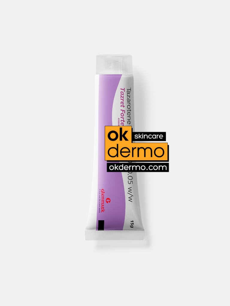 Tazret® 0.05% / 0.1% Tazarotene Cream/Gel (Tazorac Generic) 20g | OKDERMO®