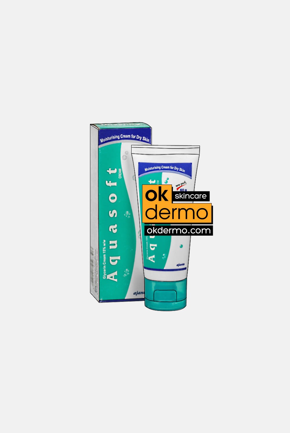 Glycerin Moisturising Cream For Dry Skin Aquasoft® 150g | OKDERMO®