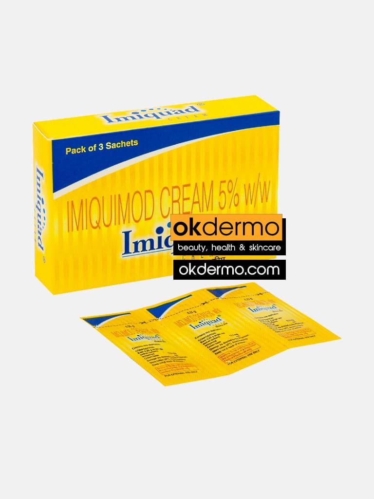 [Imiquimod 5%/12.5mg] Cream Imiquad® 0.25g x 3 (Zyclara, Aldara) | OKDERMO®