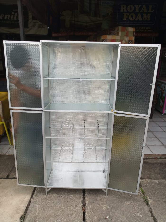 Jual Rak Piring Aluminium Full Box 2 Pintu (Kode 007) di Seller ...