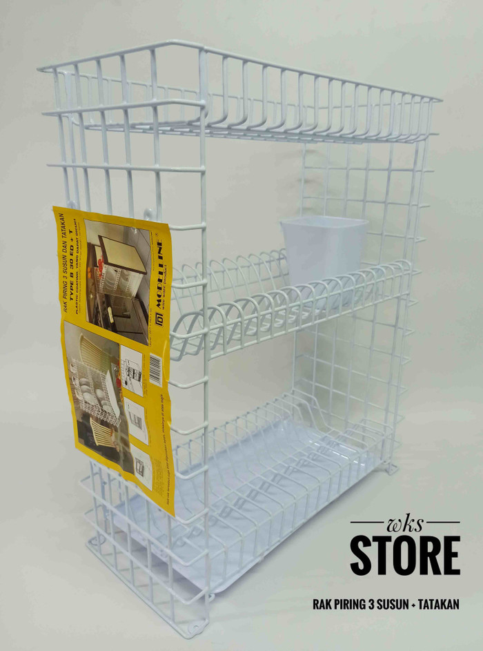 Jual Modeline Rak Piring 3 Susun Tatakan B 30 ED + T (Kode 002)) di ...