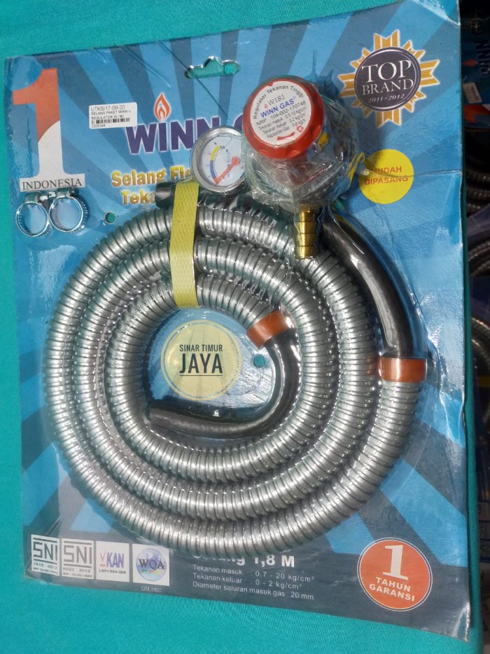 Jual Paket Regulator + Selang Winn Gas high pressure w 181 NonMeter ...