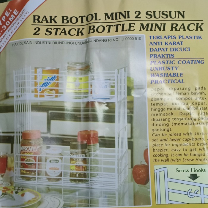Jual RAK BOTOL TARIK 2 SUSUN MODELIN KITCHEN SET BAWAH (Kode 002)) di ...