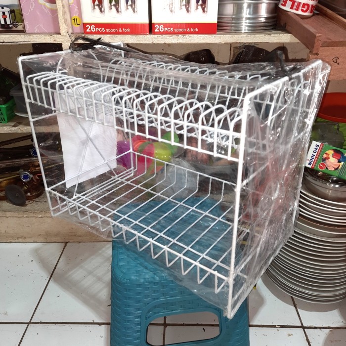 Jual Rak Piring besi Serbaguna 2susun - Rak piring Besi Gantung 2 susun ...