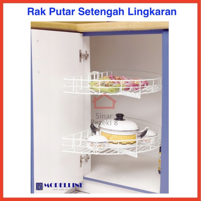 Jual Rak Putar Setengah Lingkaran Dapur Modelline - Sudut 180 Derajat ...