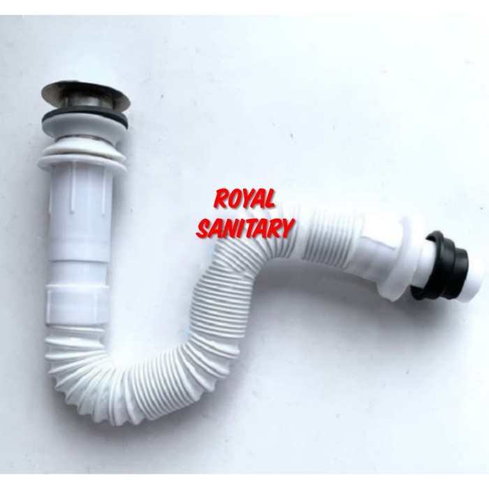 Jual Sifon angsa Plastik FLEKSIBEL Soligen-sipon Wastafel-Sifon Tarik ...