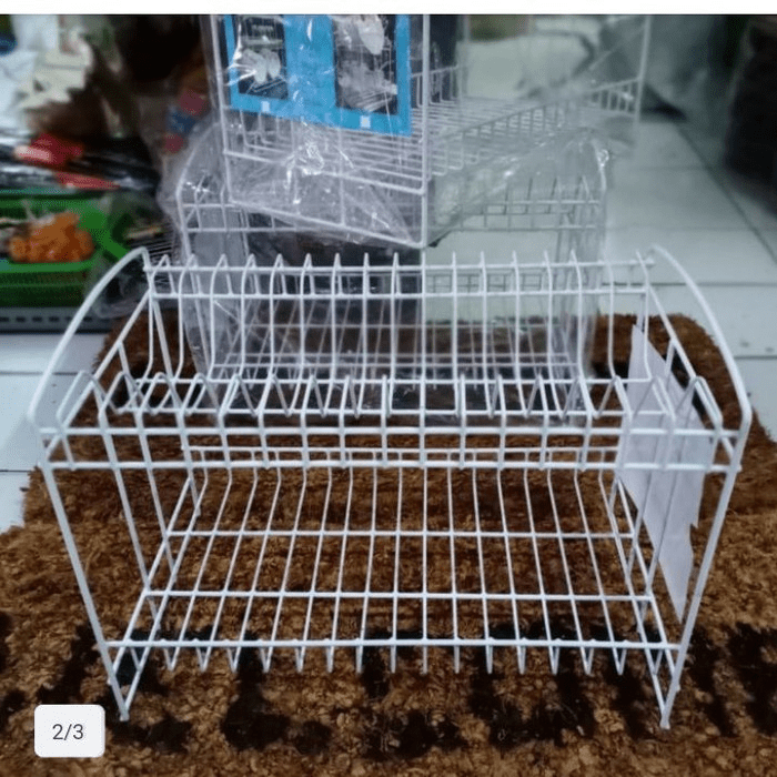 Jual Rak piring besi serbaguna susun 2-rak piring besi gantung 2 susun ...
