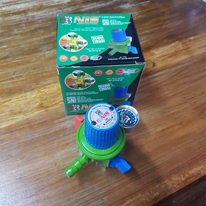 Jual Regulator kompor gas tekanan tinggi Nis double lock - 2 kunci ...