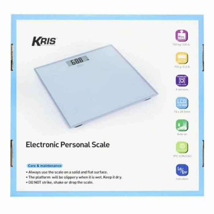 Jual KRIS Timbangan Badan Digital Personal Elektronic Scale Ceramic 150 ...
