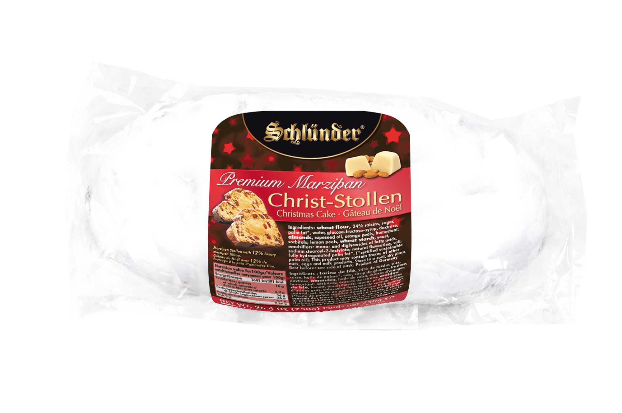 Christstollen julekake marsipan 750 g | Oluf Lorentzen