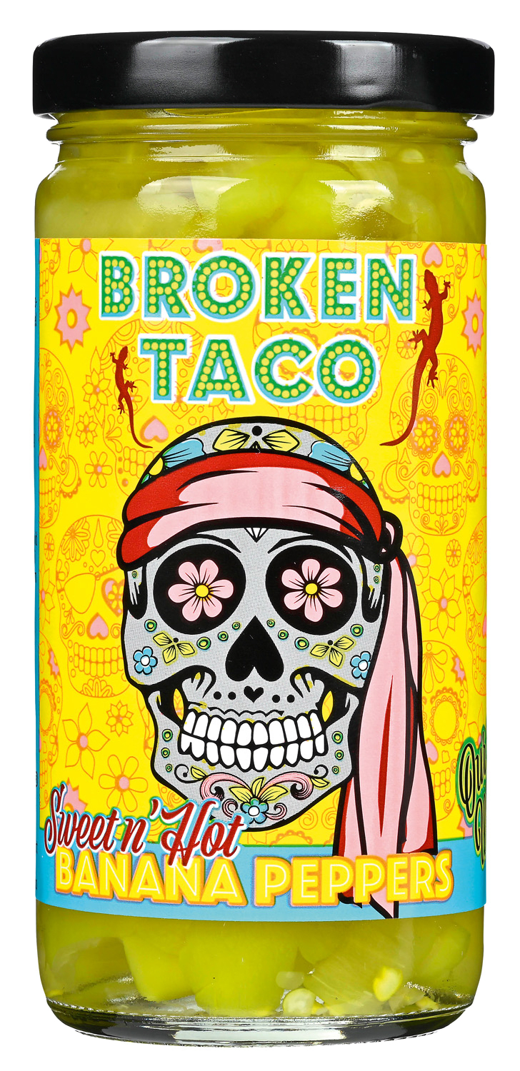 Broken Taco Sweet'n Hot Banana Peppers 226 g | Matbutikk med ...