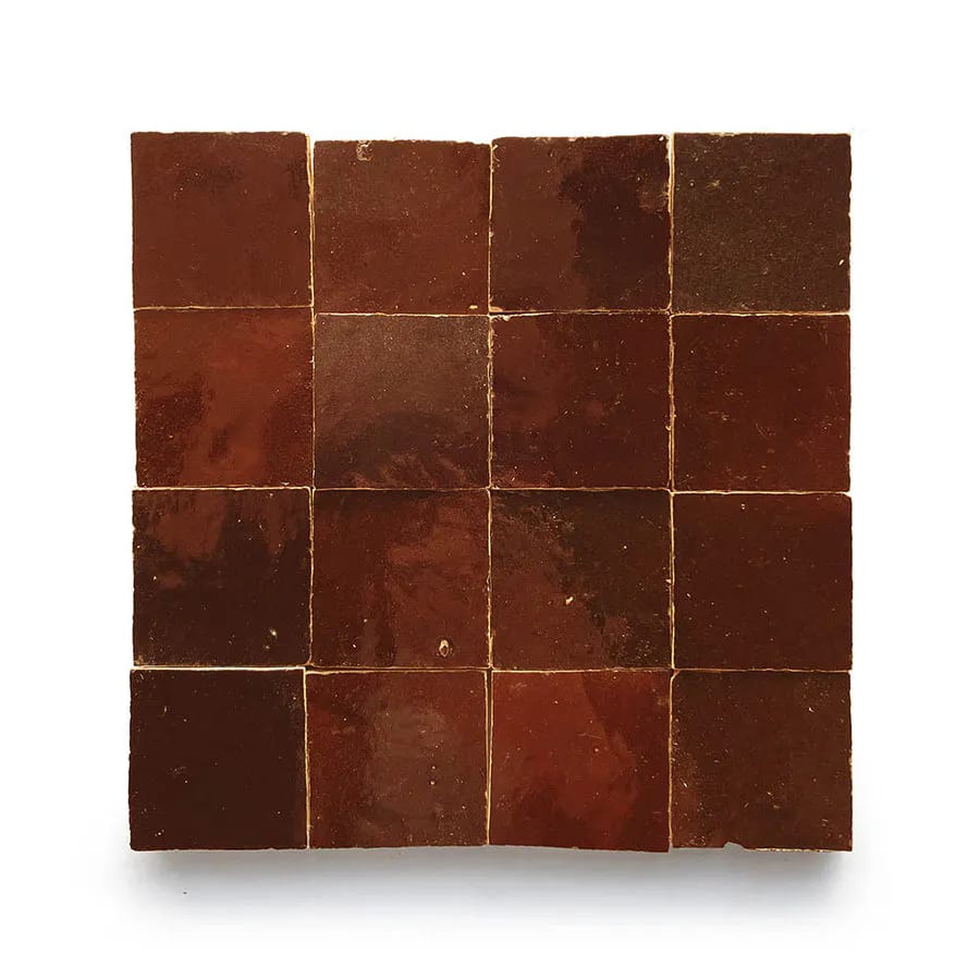 Dark Brown 5 x 5 | Moroccan Tiles by Omari Zellige
