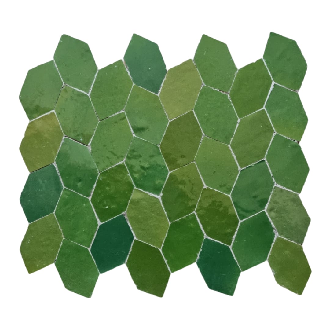 Warqa Zellige Mosaic | Moroccan Tiles by Omari Zellige