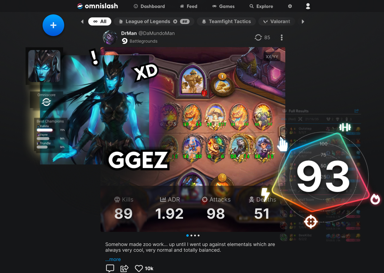 Omnislash - Social media for gamers