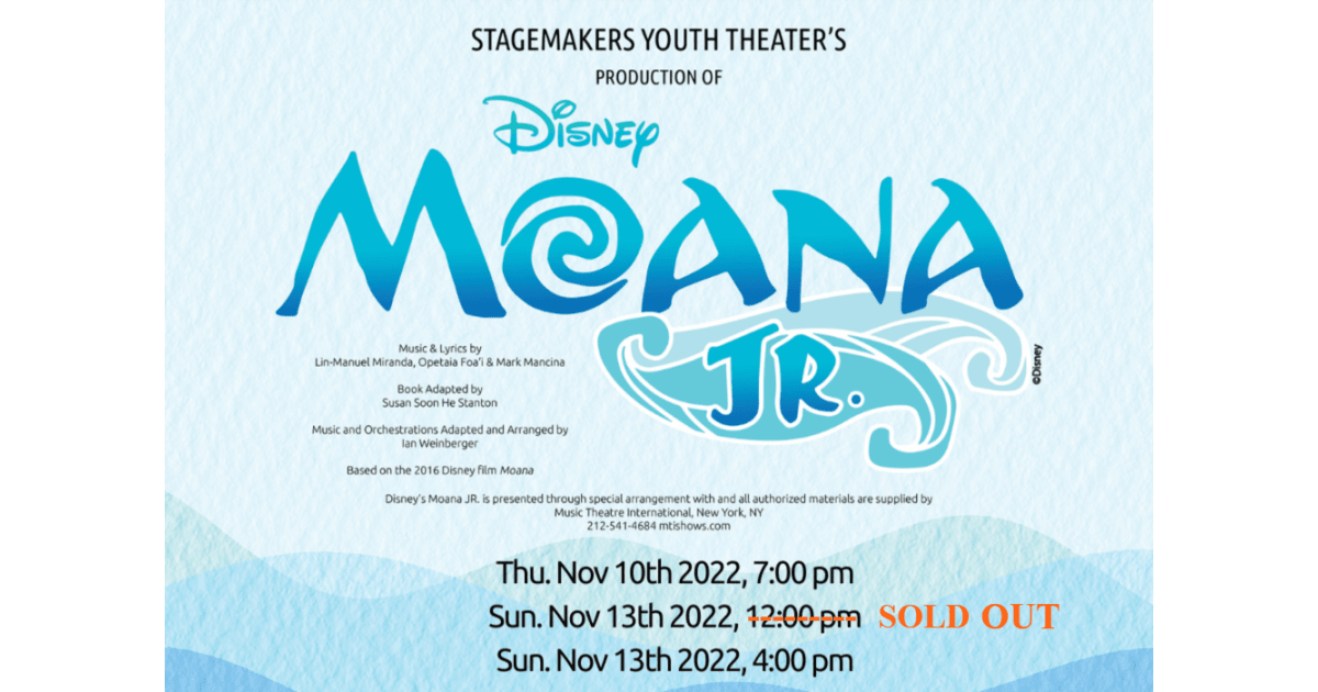 Jewish Community Center of the Lehigh Valley Presents: Disney's Moana JR