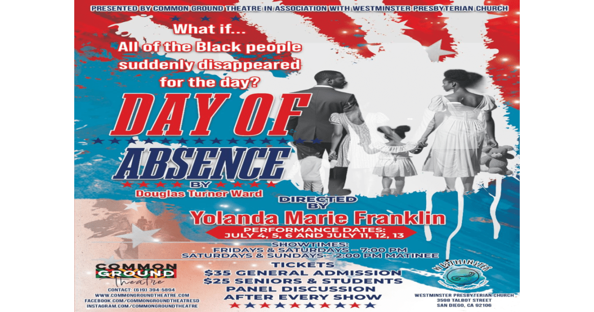 Common Ground Theatre Presents: DAY OF ABSENCE by Douglas Turner Ward