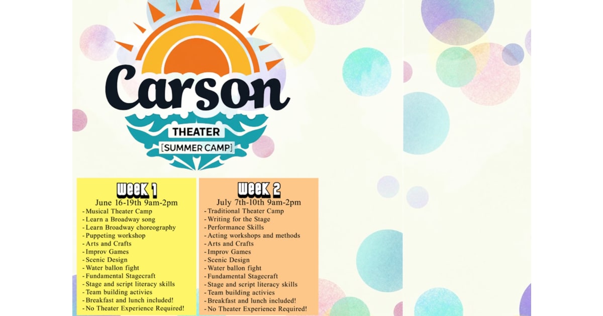 Jesse C. Carson High School Presents: Theater Summer Camp 2025 - Events